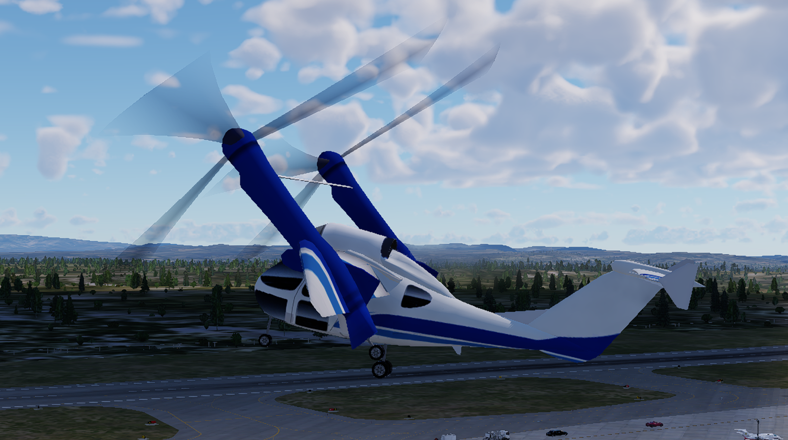 BumbleBee4 Overlapping Synchronized 4-Seat Tilt-Rotor BETA ...
