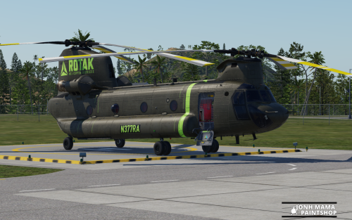 X-Trident CH47 - N377RA ( Rotak Helicopter Services ) - Aircraft Skins ...