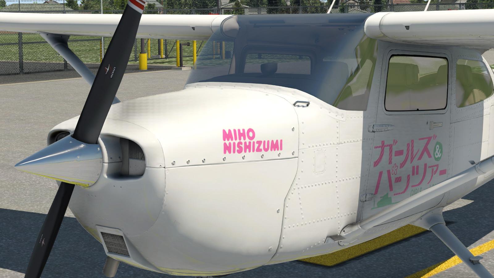 Miho Girls Und Panzer Cessna 172SP (fictional) - Aircraft Skins ...