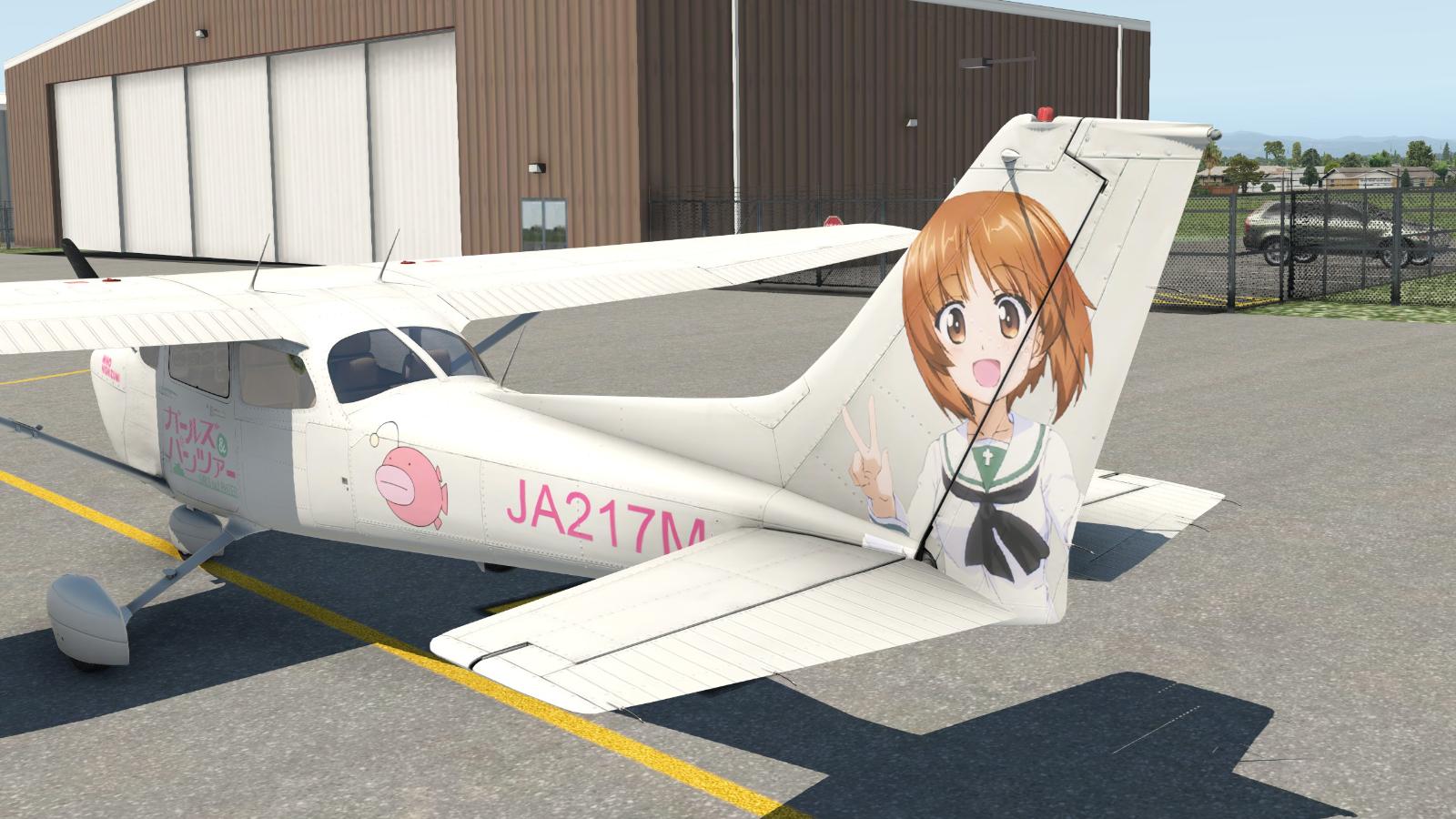 Miho Girls Und Panzer Cessna 172SP (fictional) - Aircraft Skins ...