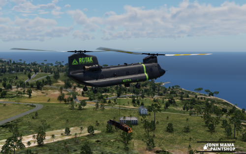 X-Trident CH47 - N377RA ( Rotak Helicopter Services ) - Aircraft Skins ...