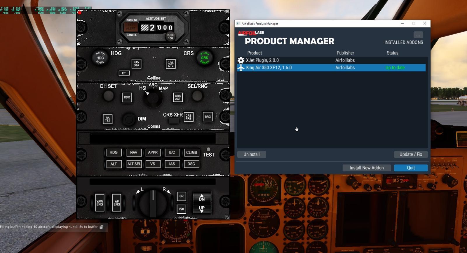 2D Panel for AutoPilot does not appear when clicked on side menu - King ...