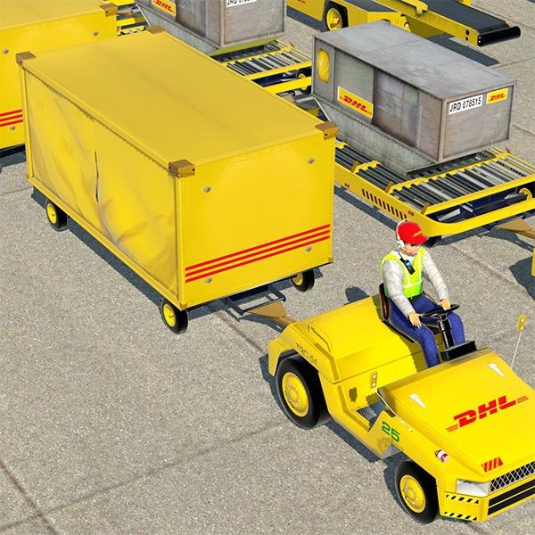 DHL Ground Service Vehicles - GHD Livery - X-Plane Ground Vehicles - X ...