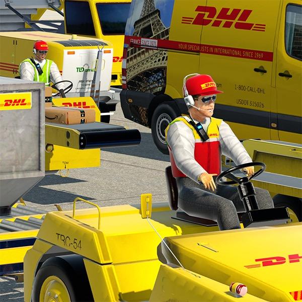 DHL Ground Service Vehicles - GHD Livery - X-Plane Ground Vehicles - X ...