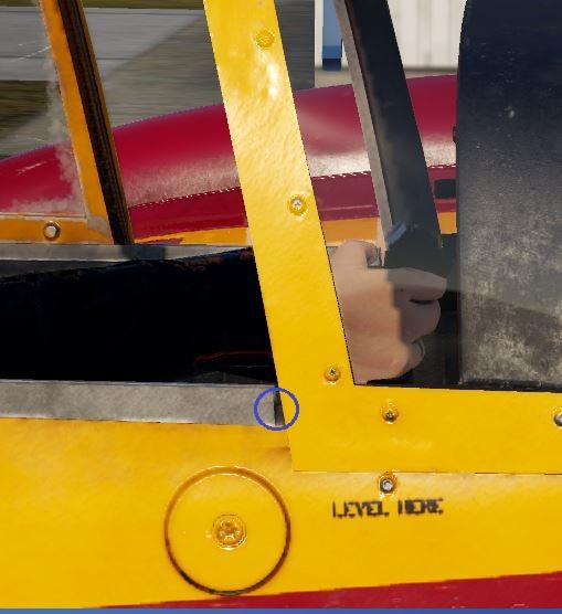 Graphic gap in canopy slide guide rail - SF260 Siai Marchetti - X-Plane ...