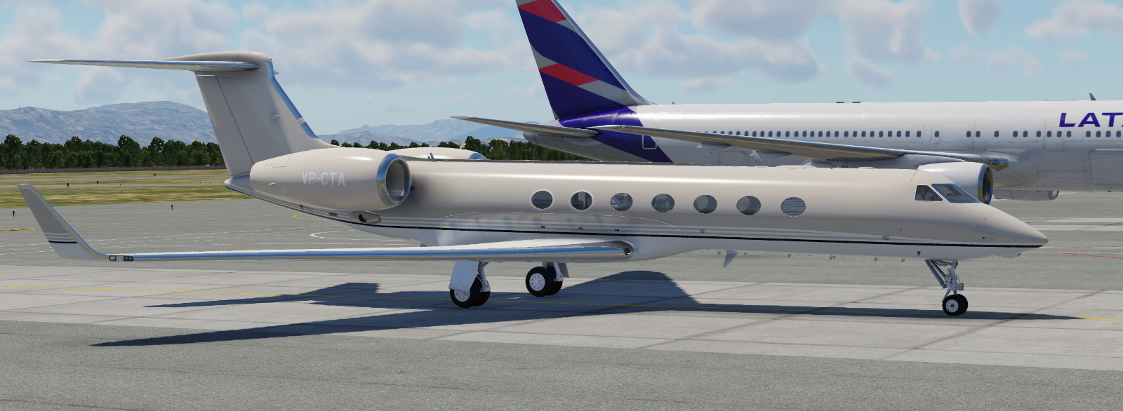 VP-CTA Tango Flugbetrieb Livery for AKD GLF550 - Aircraft Skins ...