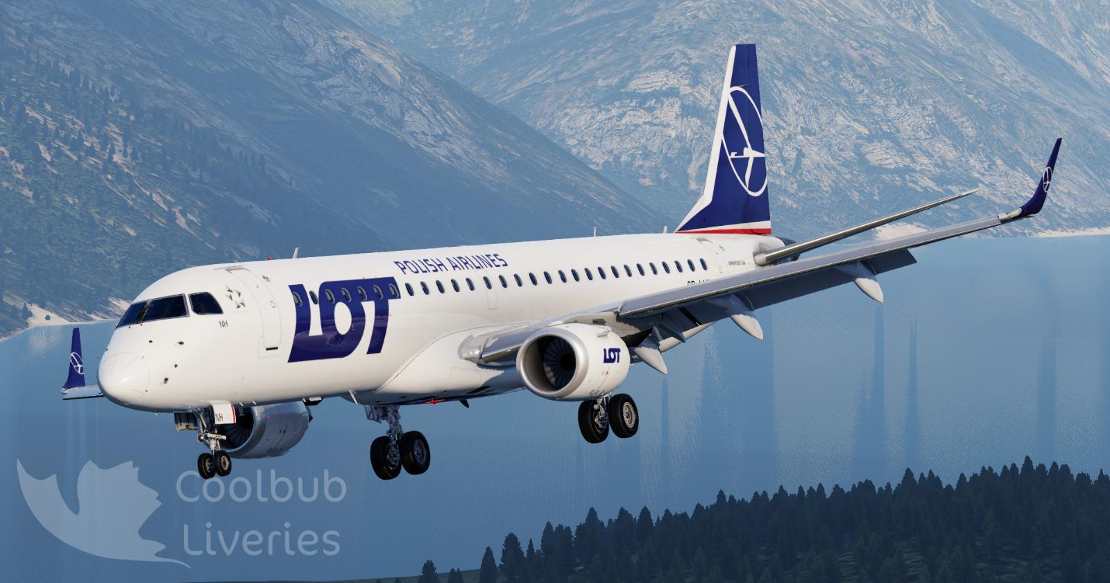 LOT Polish Airlines E-Jets Family by X-Crafts - E-Jets Family by X ...
