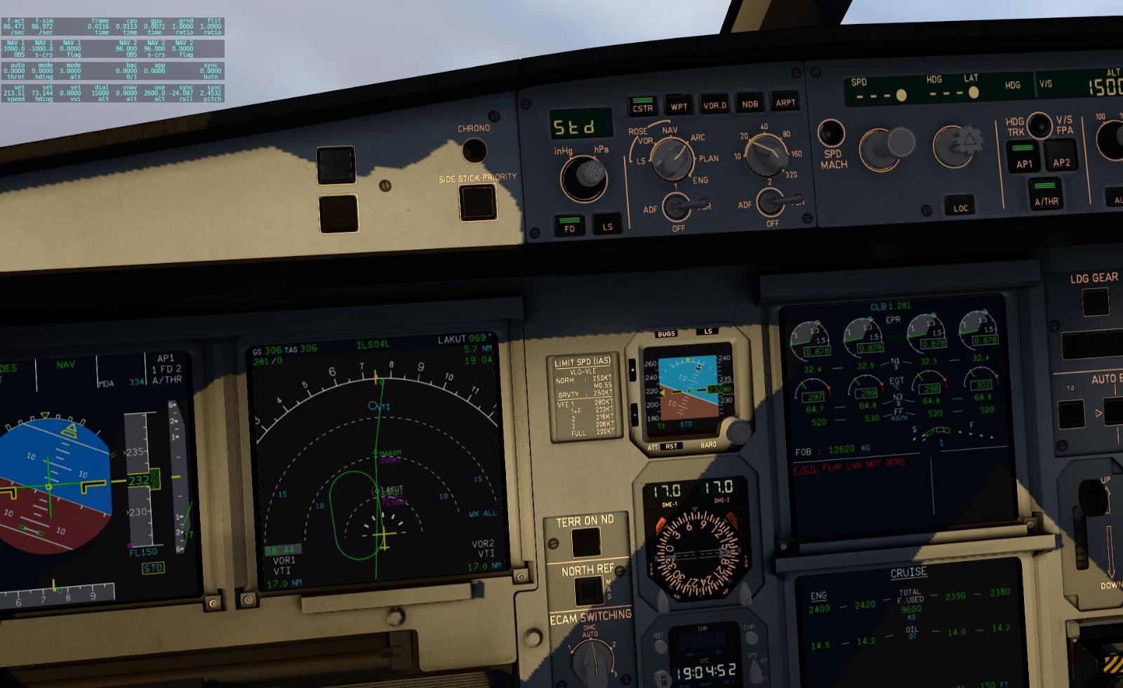 meaning of message " F/CTL FLAP LEVER NOT 0" A346 - Airbus A340-600 - X ...