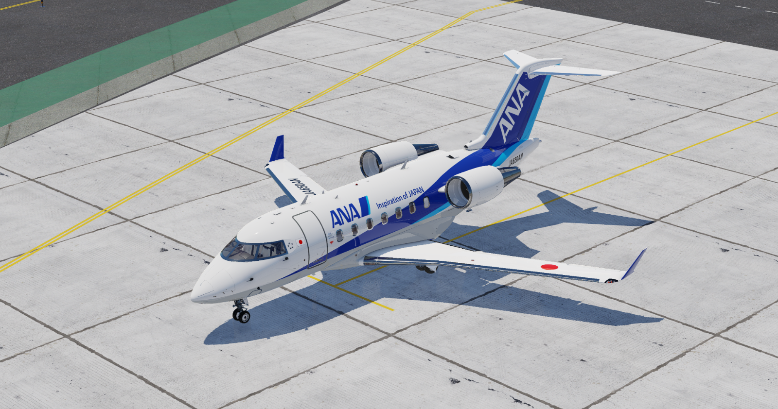 ANA(fictional) - Hot Start Challenger 650 - Aircraft Skins - Liveries ...
