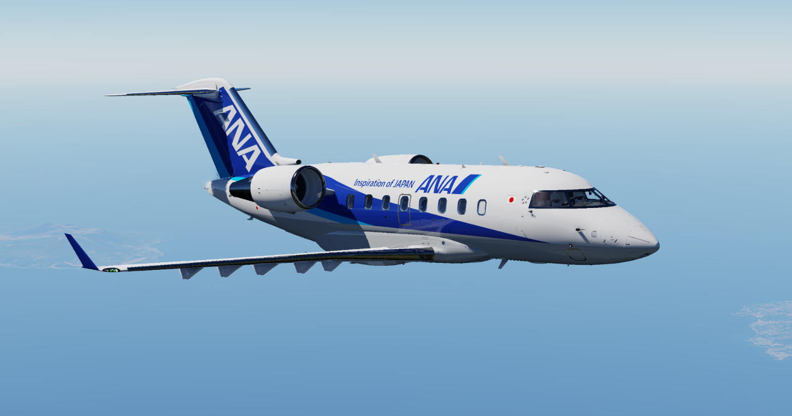 ANA(fictional) - Hot Start Challenger 650 - Aircraft Skins - Liveries ...