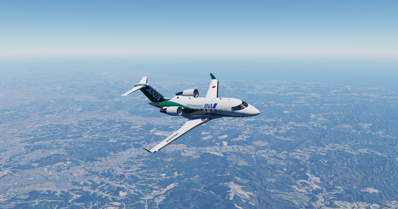 ANA Eco-Friendly Airline(fictional) - Hot Start Challenger 650 ...