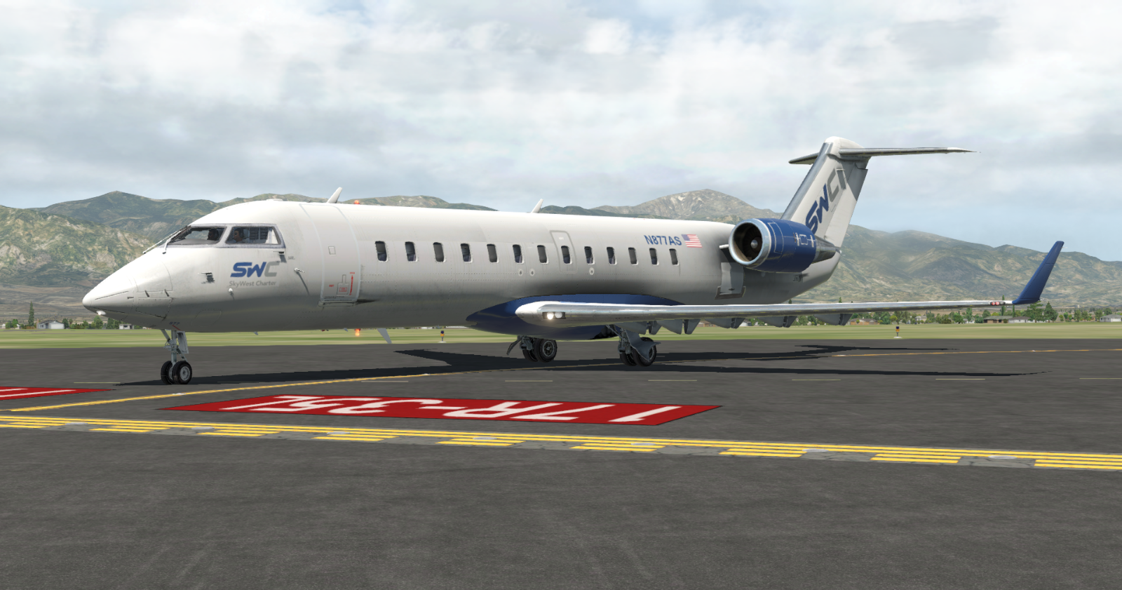 SkyWest Charter N877AS - JRollon CRJ 200 - Aircraft Skins - Liveries ...