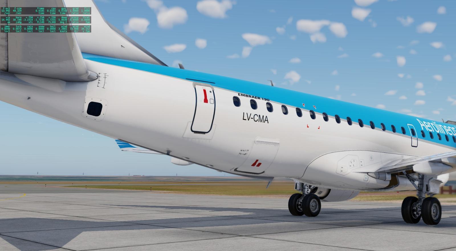 Embraer 190 X-Crafts Aerolineas Argentinas X-Plane 11 & 12 - Aircraft ...