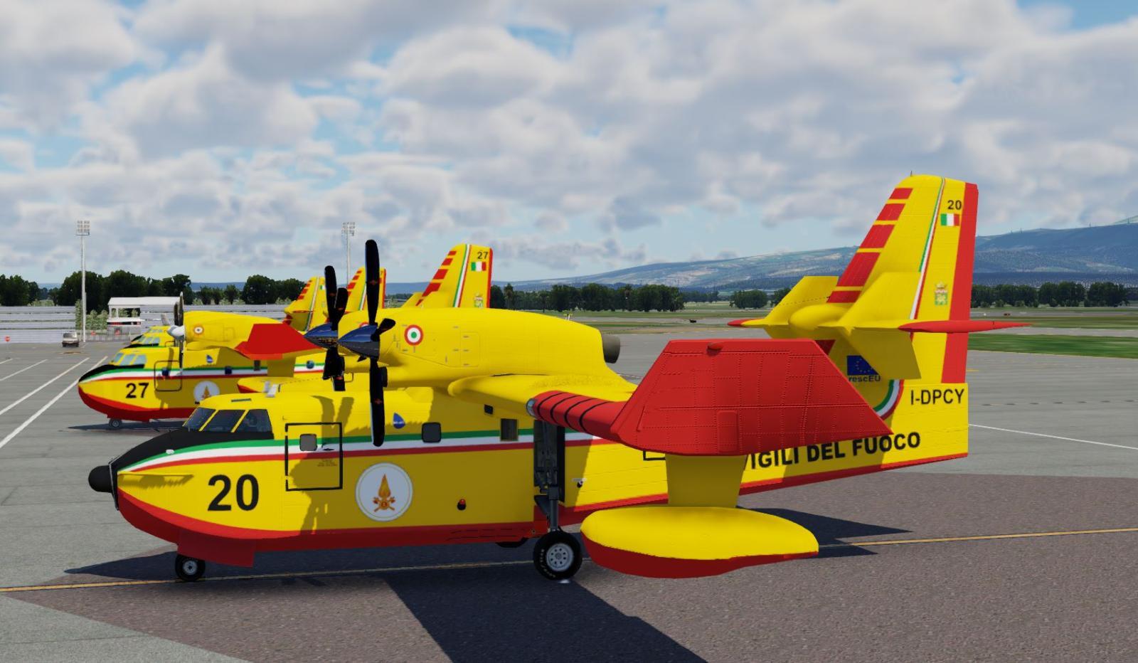 Vigili Del Fuoco Livery for the DHC-515 - Aircraft Skins - Liveries - X ...