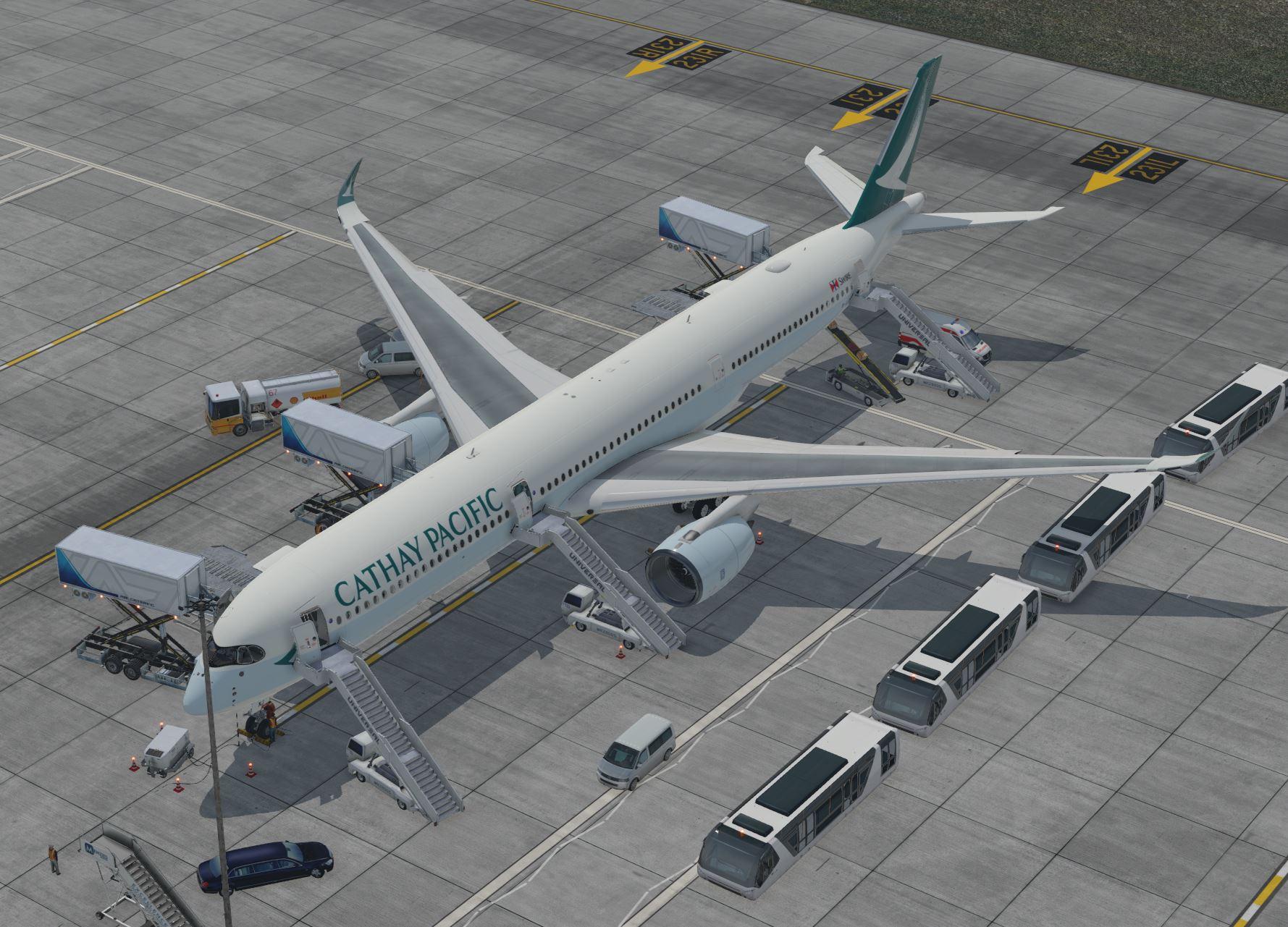 GHD Full Service Set for the FF A350-1000 MOD - Airliners XP12 - X ...