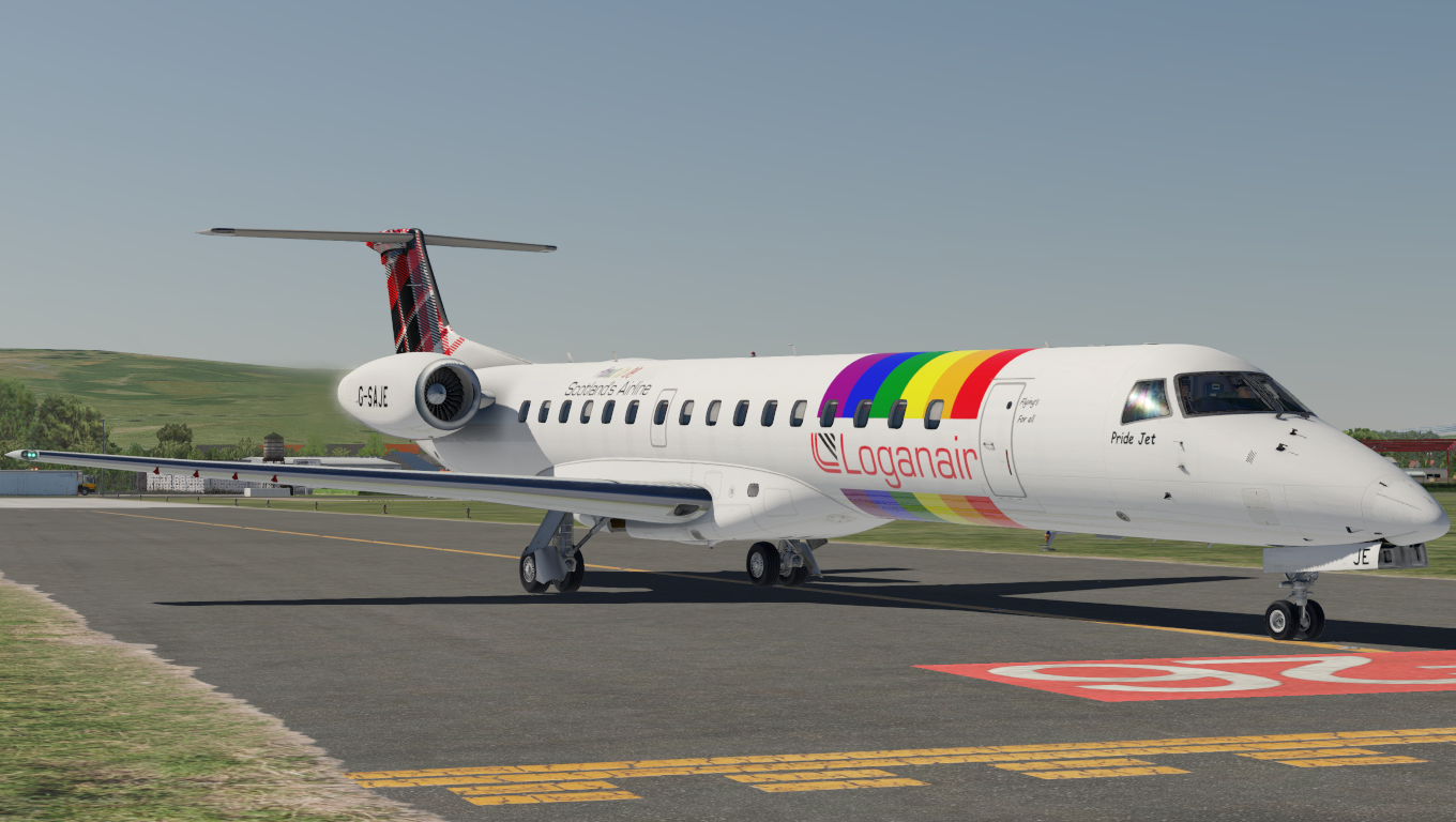 X-crafts Embraer 145 Loganair G-SAJE Pride Jet - Aircraft Skins ...