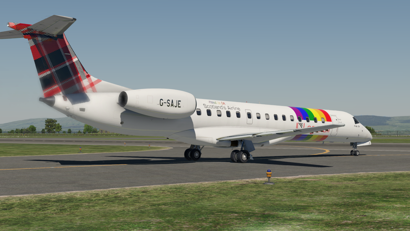 X-crafts Embraer 145 Loganair G-SAJE Pride Jet - Aircraft Skins ...
