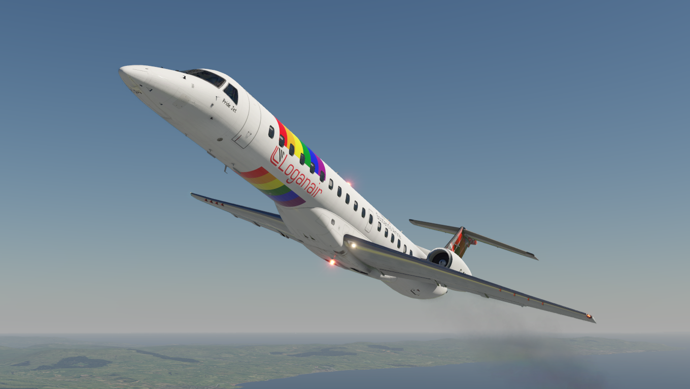 X-crafts Embraer 145 Loganair G-SAJE Pride Jet - Aircraft Skins ...