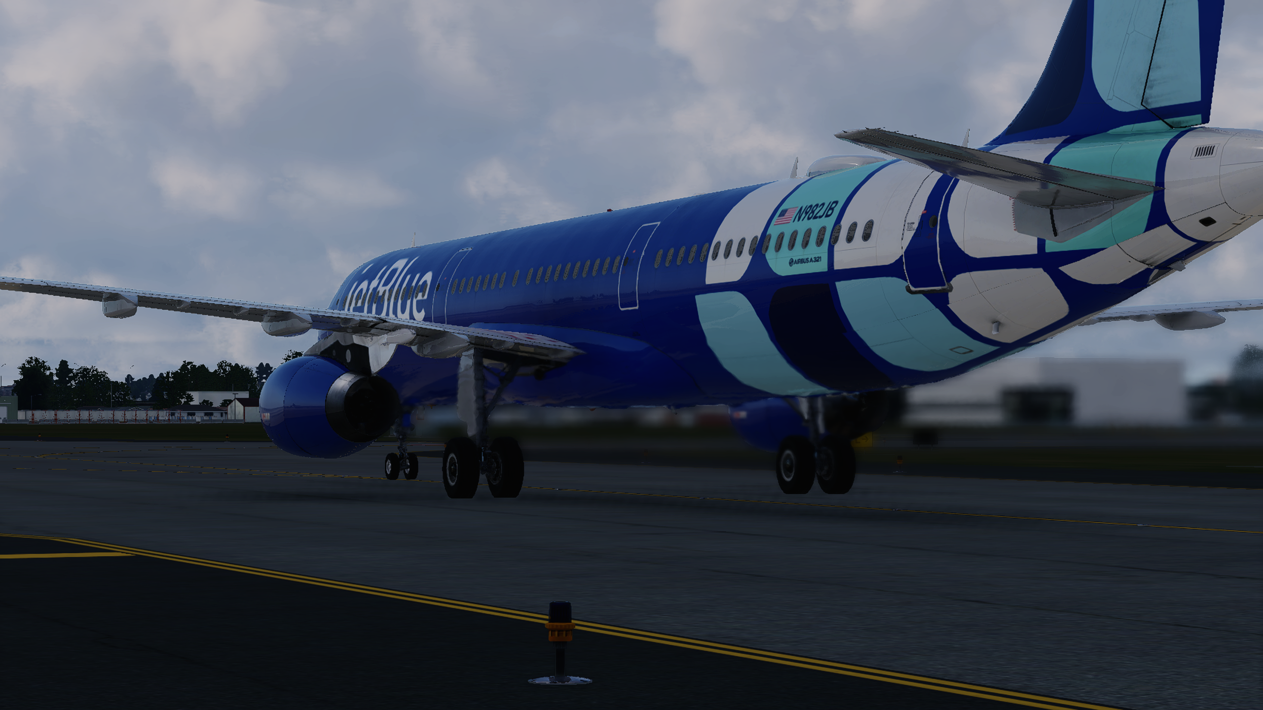 Toliss A321 jetBlue Latest Blue 'Mint' Livery. N982JB - Toliss A321 - X ...