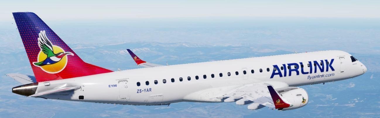 Airlink ZS-YAR - E-Jets Family by X-Crafts - X-Plane.Org Forum
