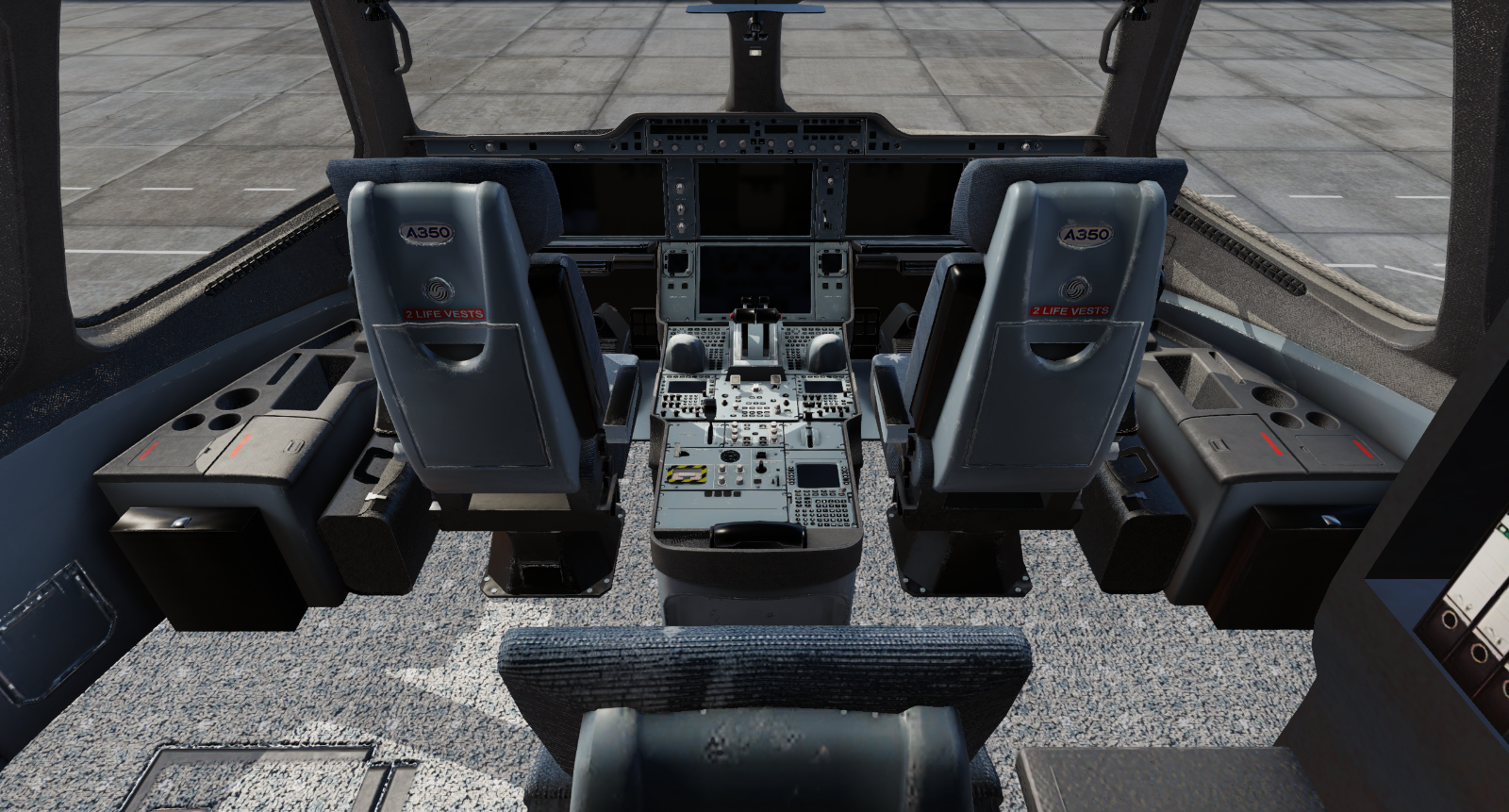 Flight Factor A350 8K Texture Interior Overhaul XP12 - Textures - X ...