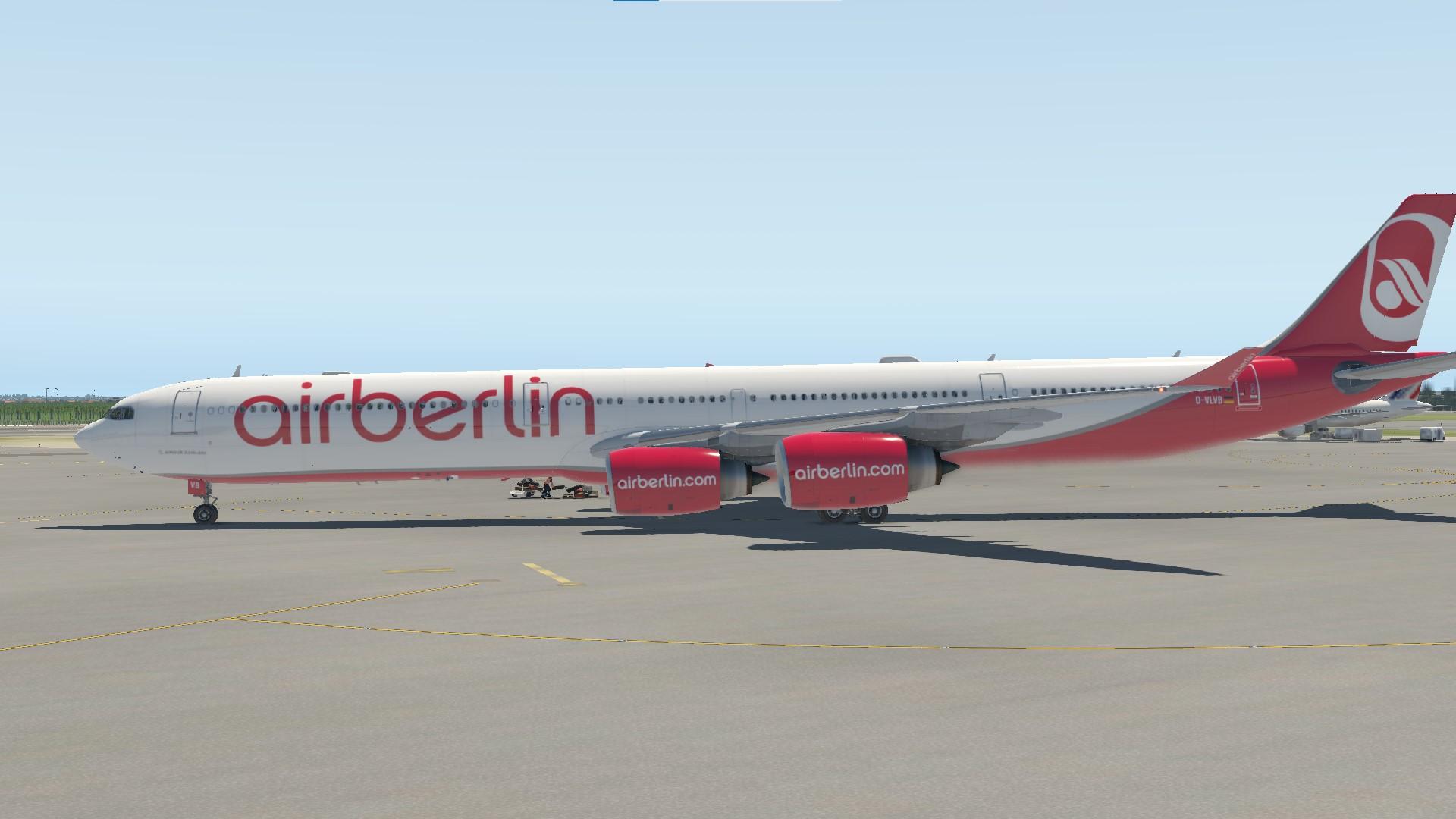 Air Berlin (fictional) D-VLVB livery | A340-600 [ToLiss] - Toliss A340 ...