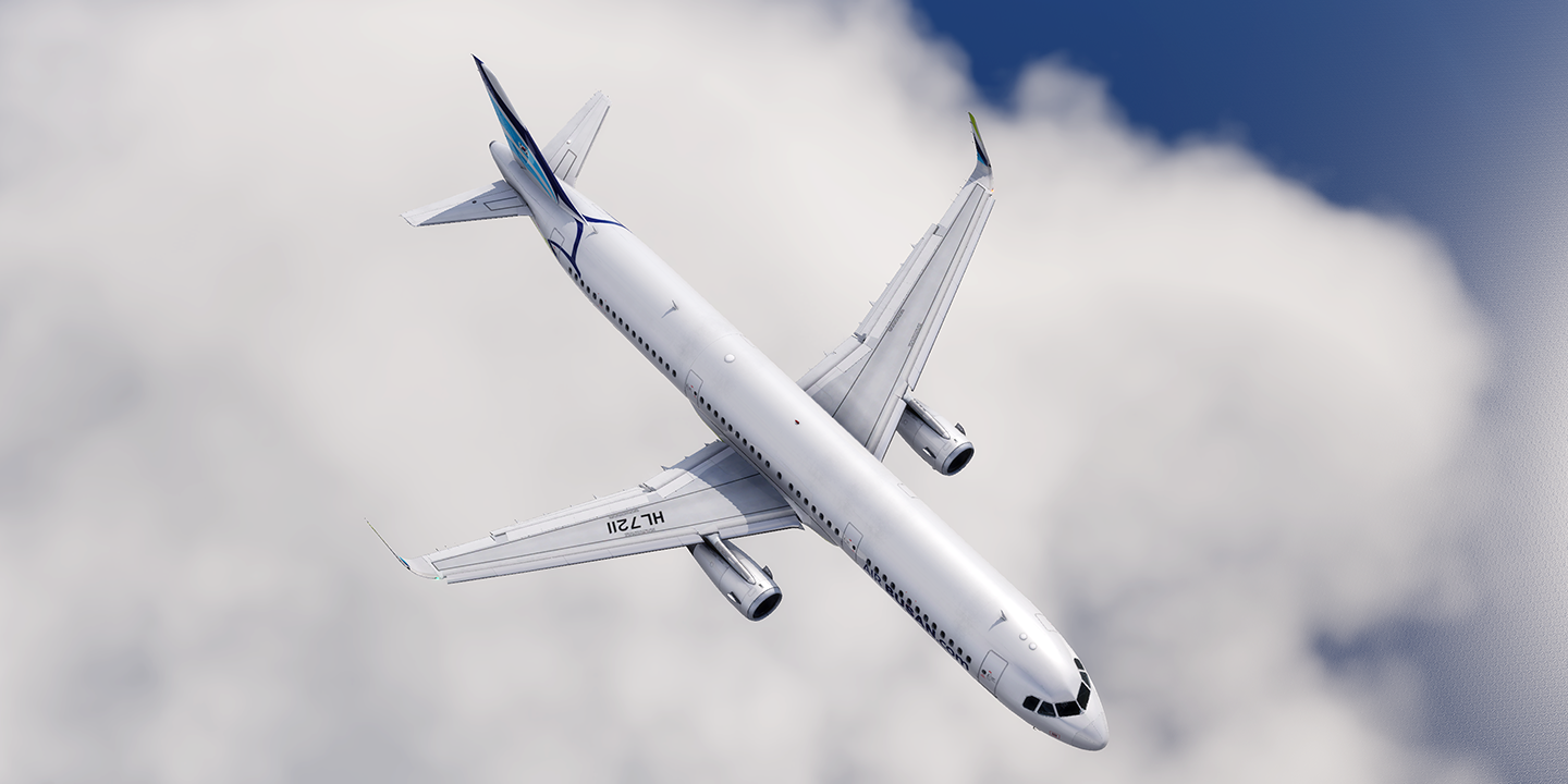 Toliss A321-200 Air Busan twin-pack (fences and sharklets) - Toliss ...