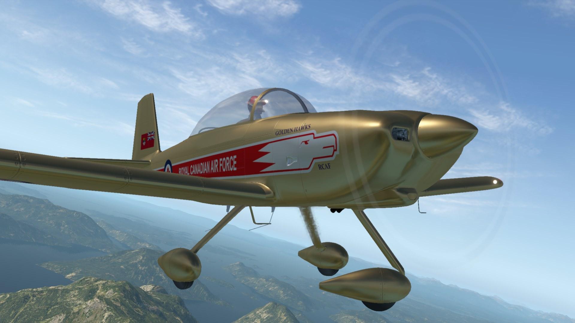 RCAF "Golden Hawks" livery for AOA Simulations payware RV-8/8A - VAN's ...