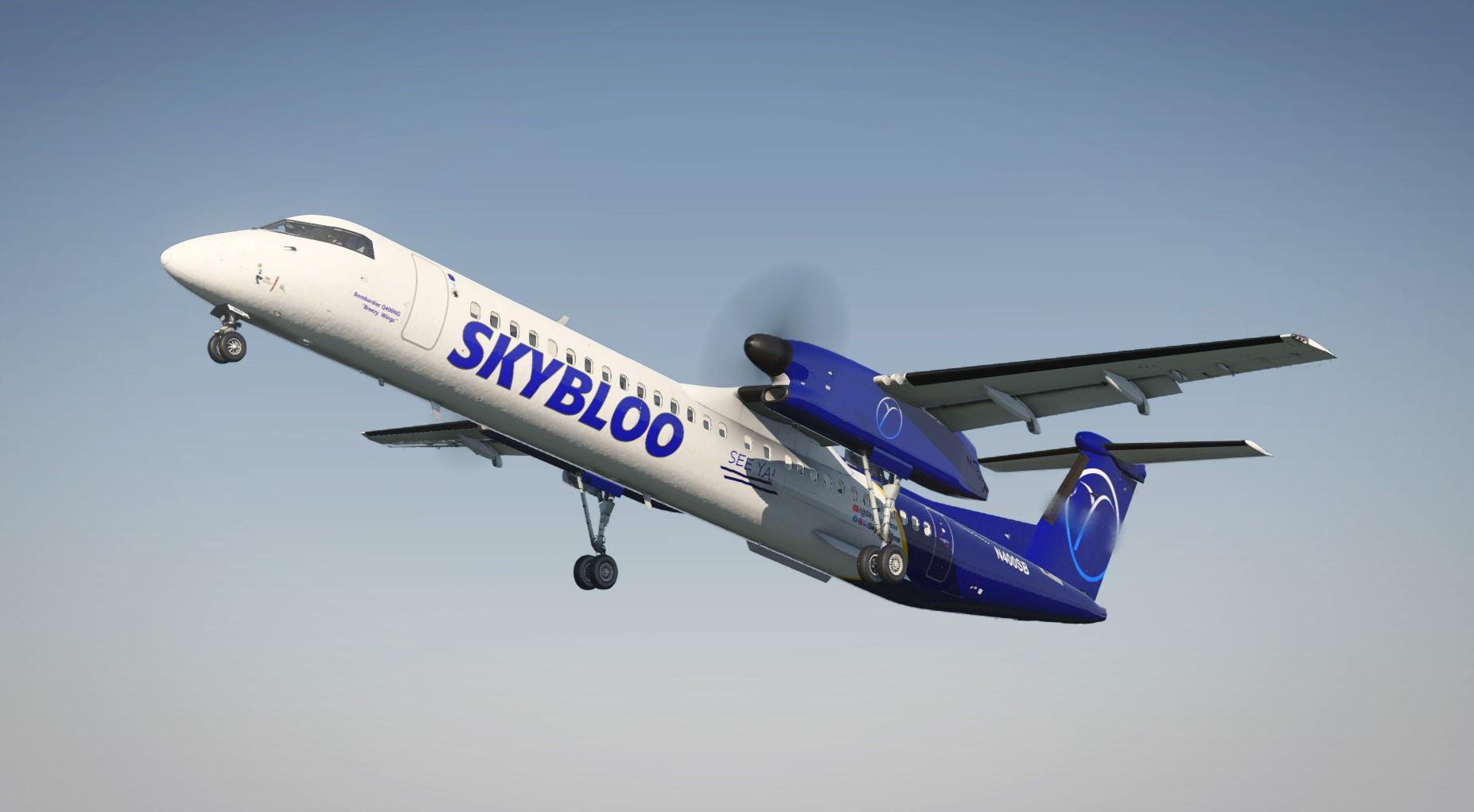 SkyBloo Air Service Q400NG (Fictional) for FlyJSim Q4XP - Q4XP by ...