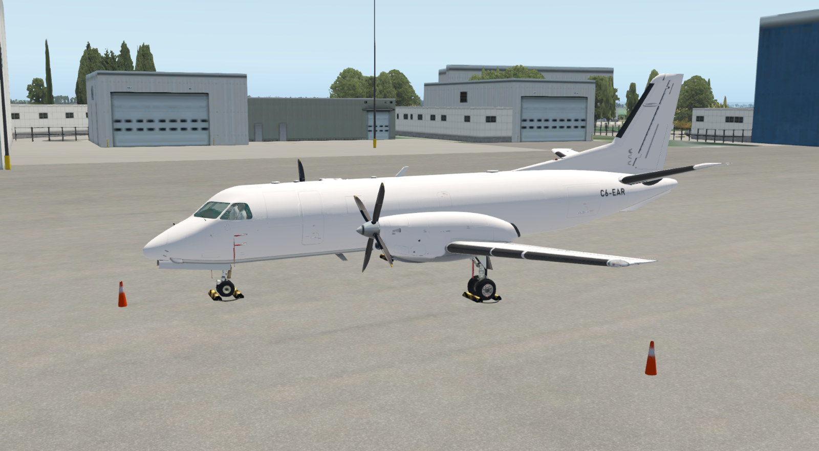 Top Flight Aero Services - Saab 340F - C6-EAR ( LES SAAB 340 ...