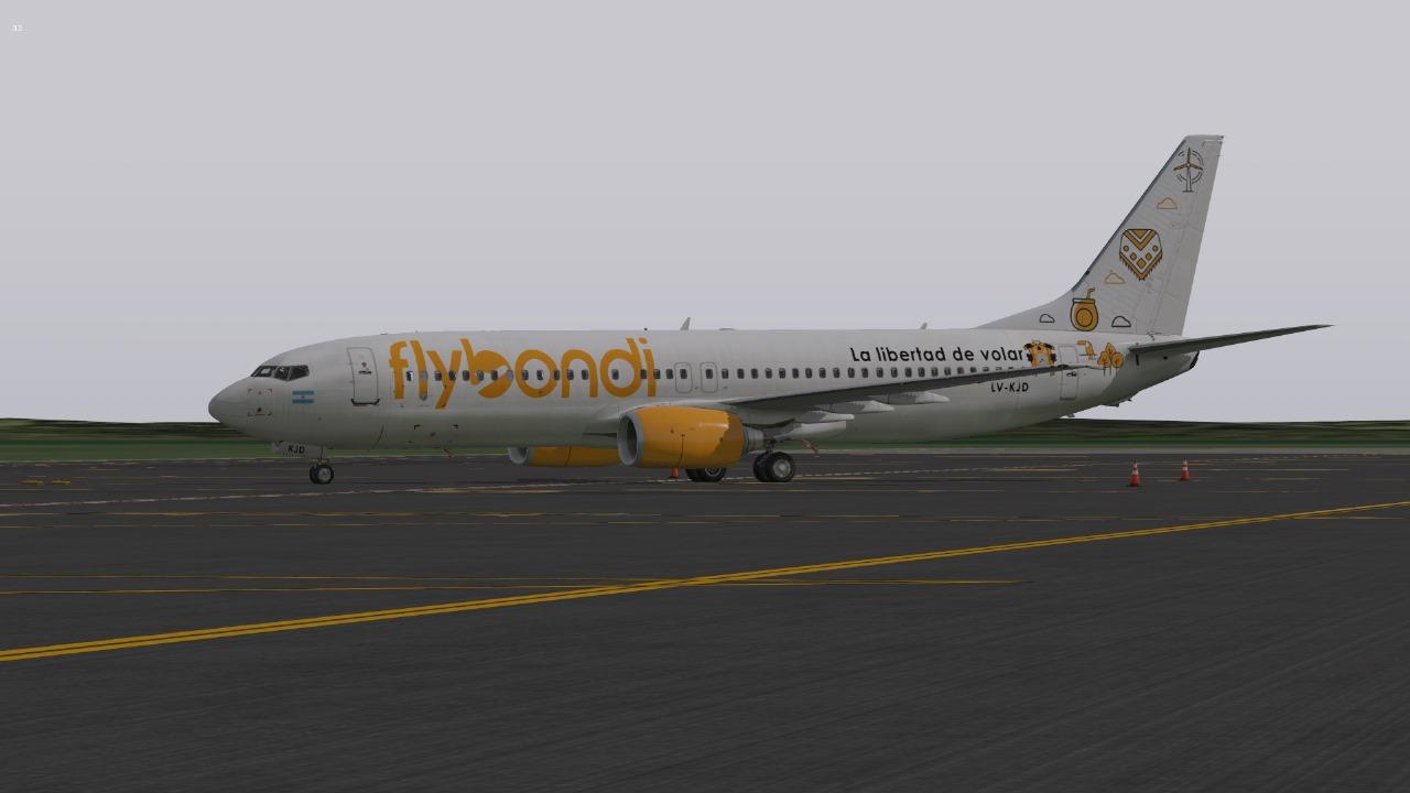 Flybondi (LV-KJD) 737-8 // LevelUp & Zibo 738 - Zibo 737 - X-Plane.Org ...