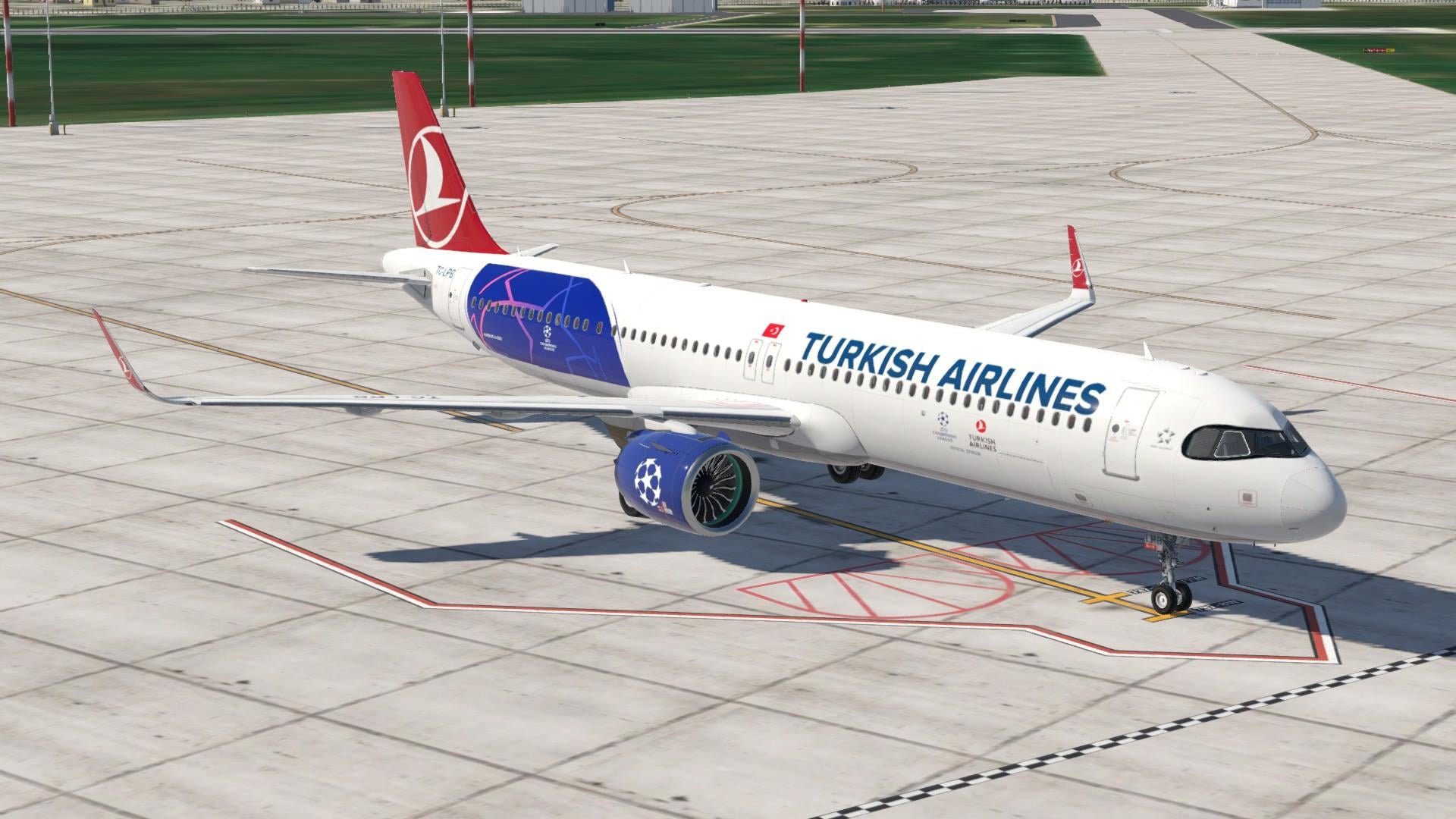 ToLiss A321neo Turkish Airlines UEFA Champions League special livery TC ...
