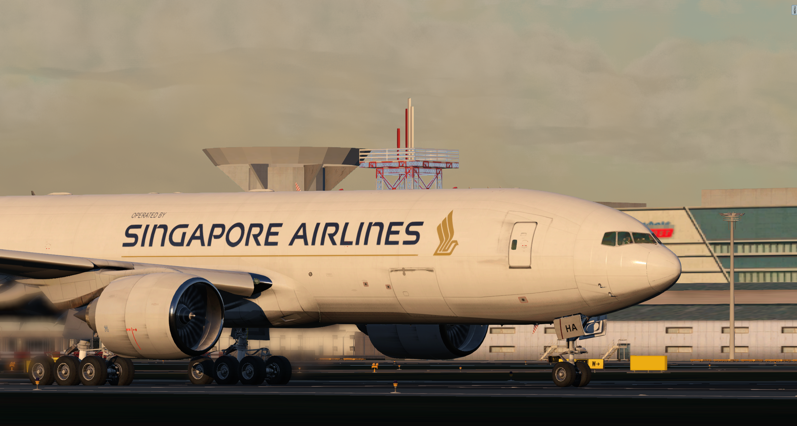 Flight Factor B777F Singapore Airlines DHL 9V-DHA XP11 / XP12 ...