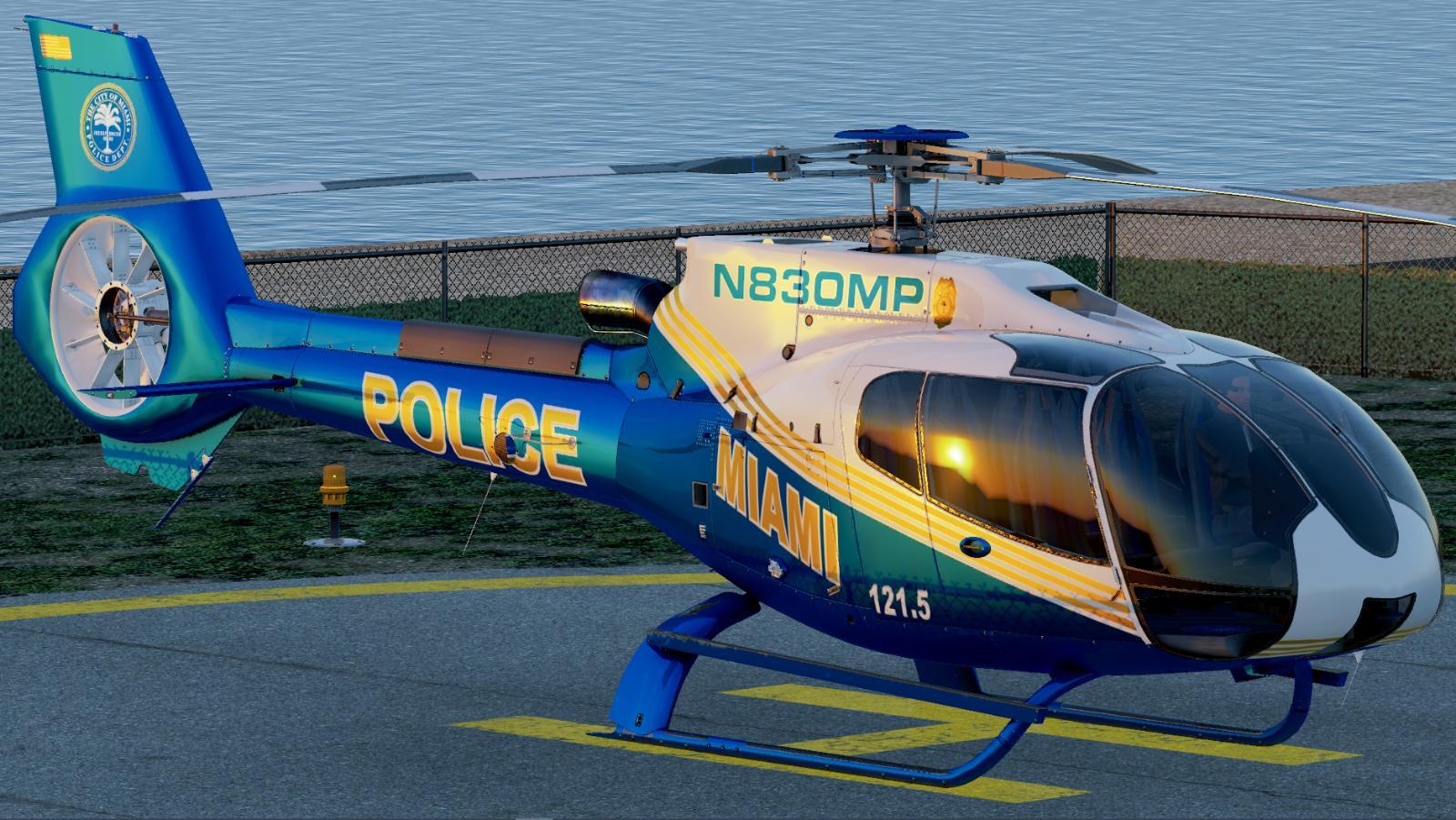 HSF EC130 B4 City Of Miami Police Helicopter Livery N380MP - Aircraft ...