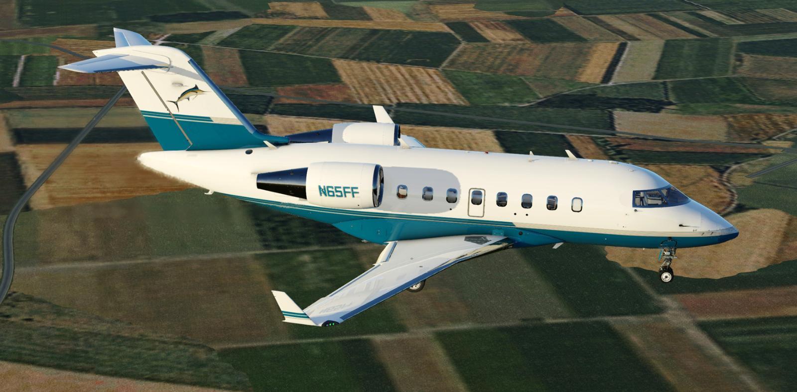 N65FF / Marlin - Hot Start Challenger 650 - Aircraft Skins - Liveries ...