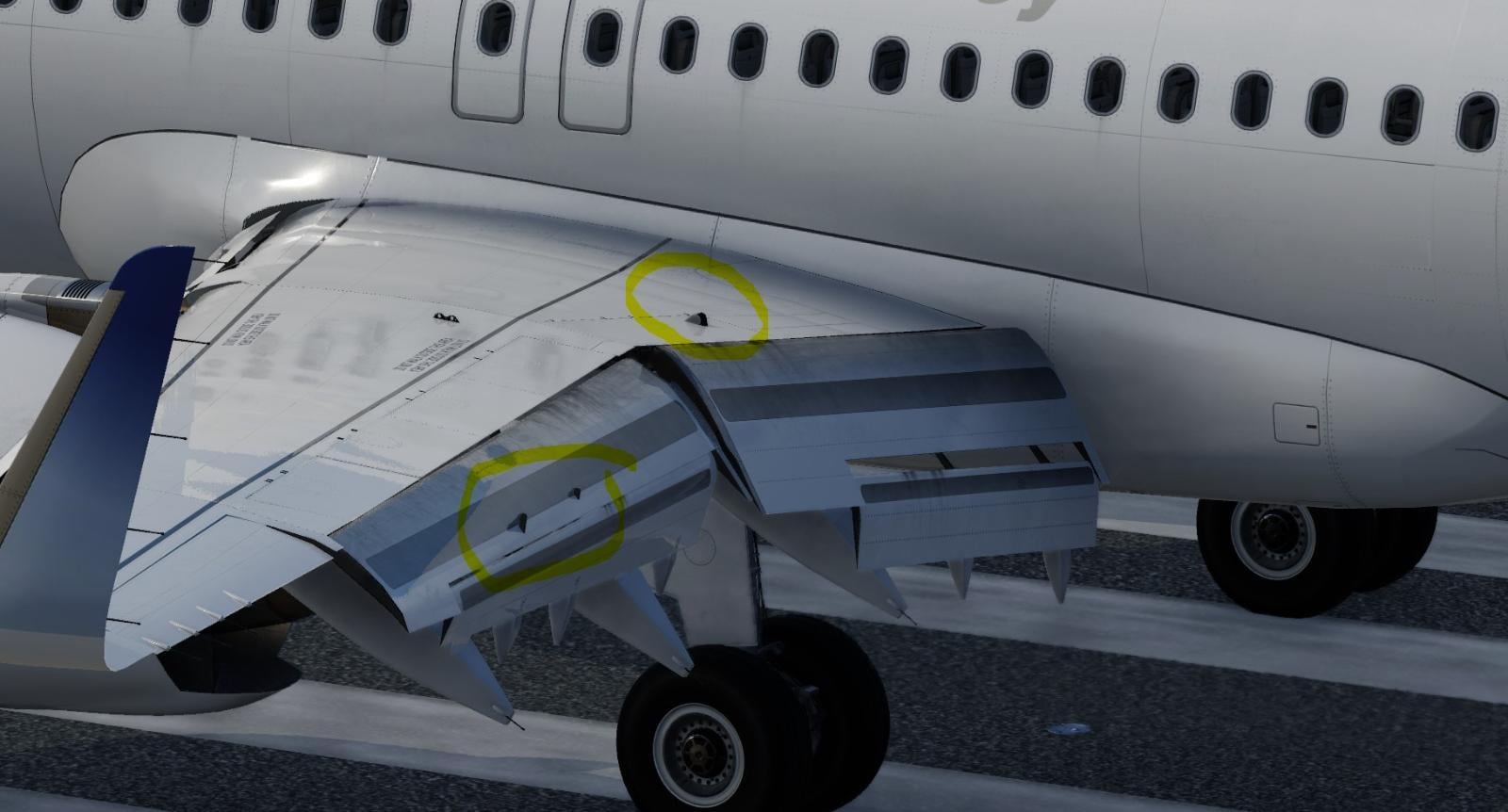 V 1.6 XP12 - A321Neo Flap Bug - At Flaps Full the flaps are drilled ...