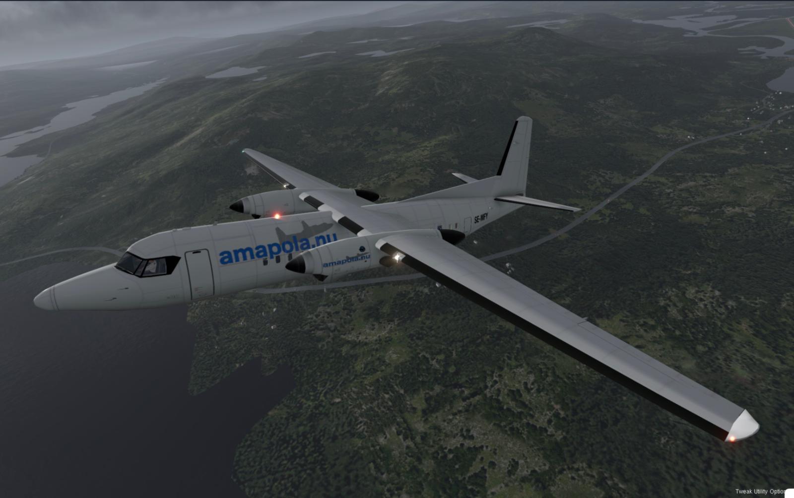 Amapola Flyg for freeware Fokker 50 (Riviere / Henkfix) - Aircraft ...