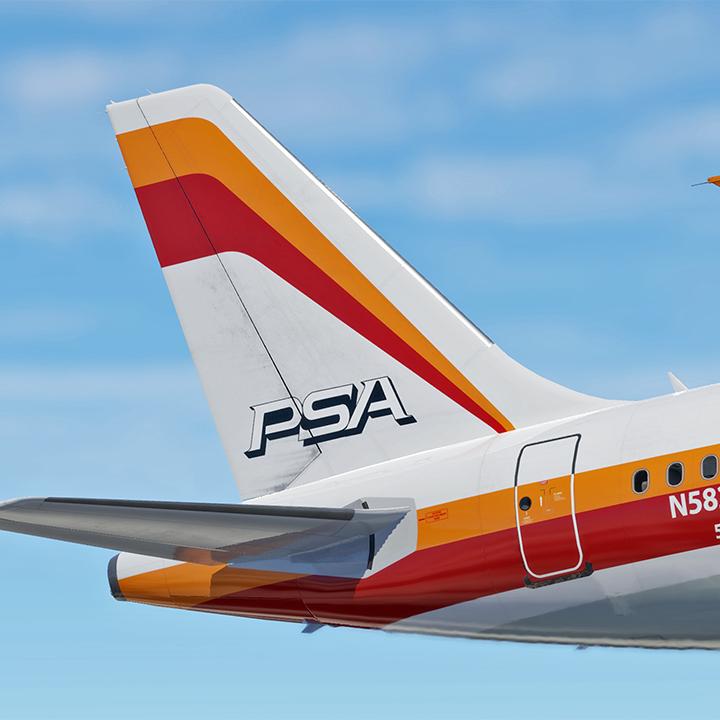 Toliss A321-200 AA PSA Heritage (N582UW) UHD 8K and 4K textures ...