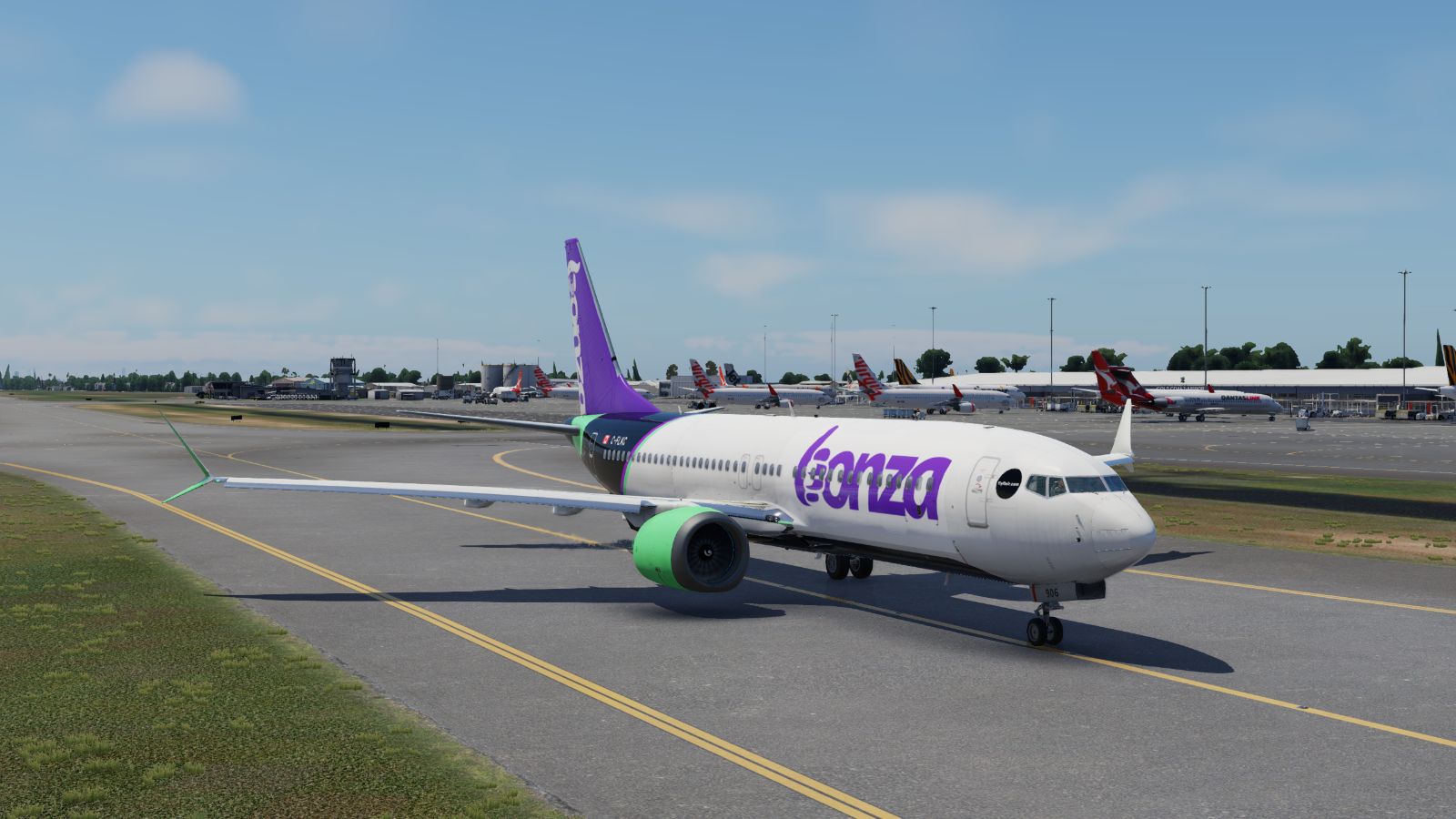 Bonza/Flair Hybrid Livery - C-FLKC - Aircraft Skins - Liveries - X ...