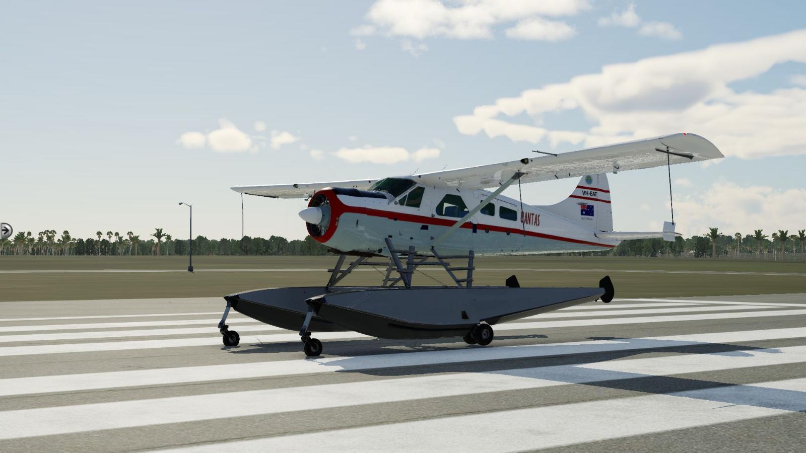 Thranda DHC-2 Beaver Qantas VH-EAT- and Australasian Petroleum VH-FBV ...