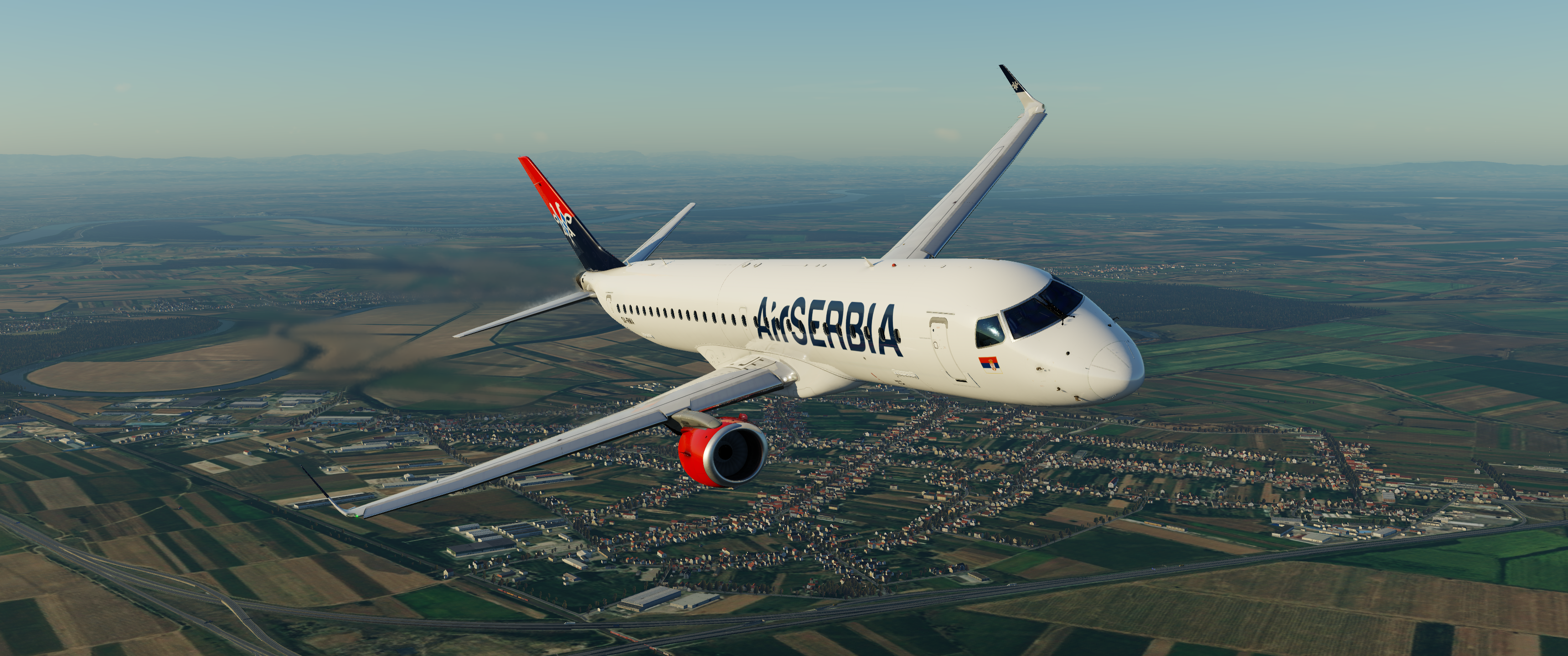 Air Serbia (opb Marathon Airlines) Embraer 195 SX-RMA - Freeware E175 ...