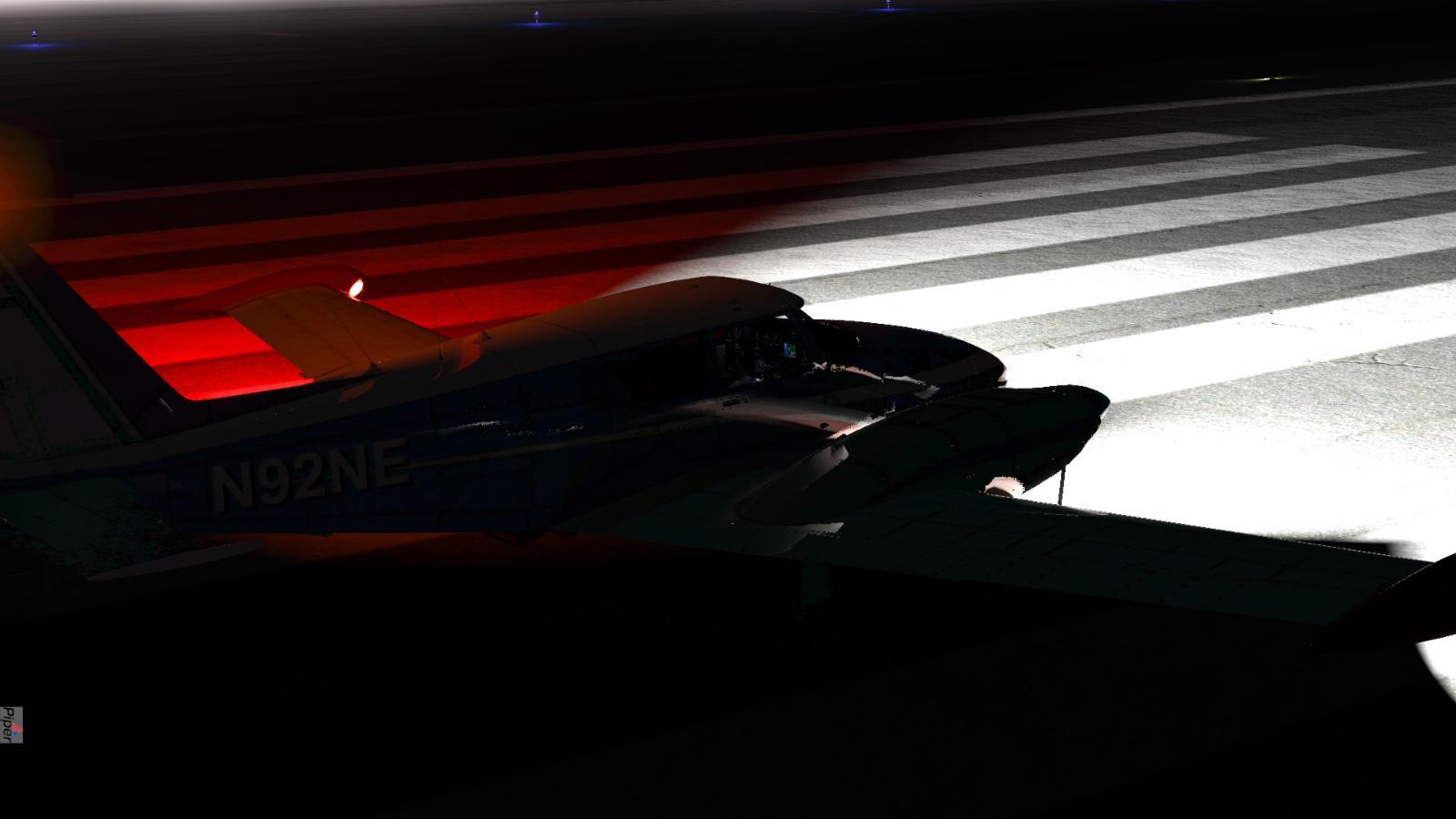 Weird livery-glich at night flights - Piper PA30 Twin Comanche XP11 - X ...