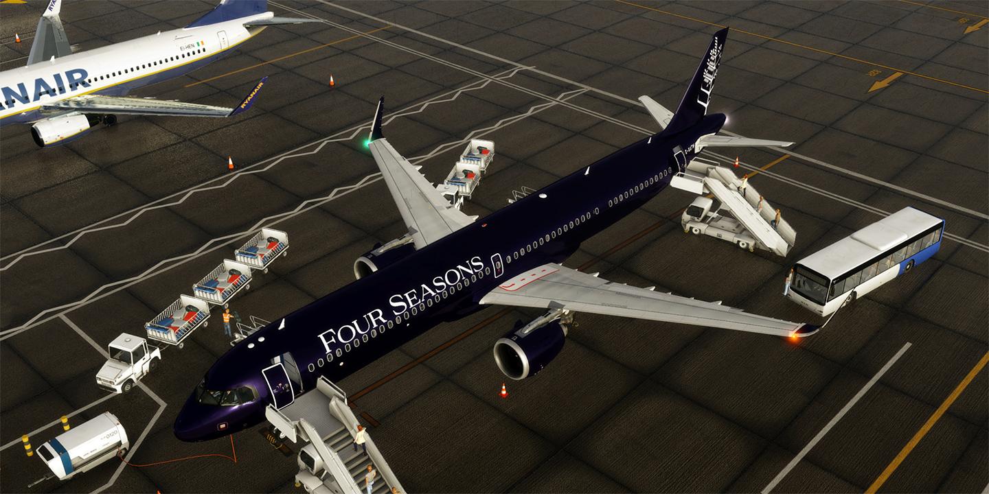 Toliss A321neo Titan Airways (Four Seasons livery - G-XATW) - Toliss ...
