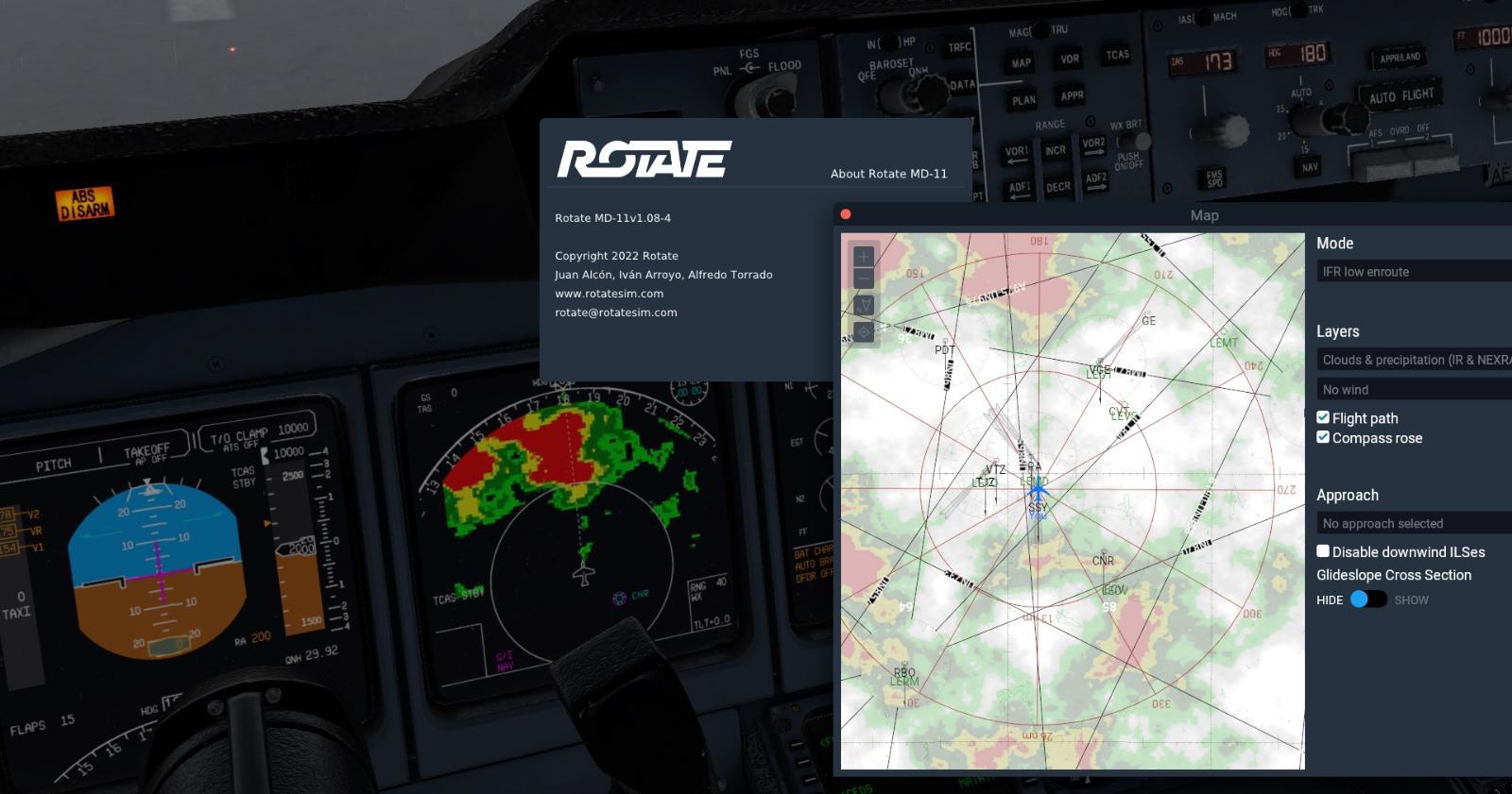 WXR Radar not working in 1.08 - MD-11F and MD-11P by Rotate - X-Plane ...