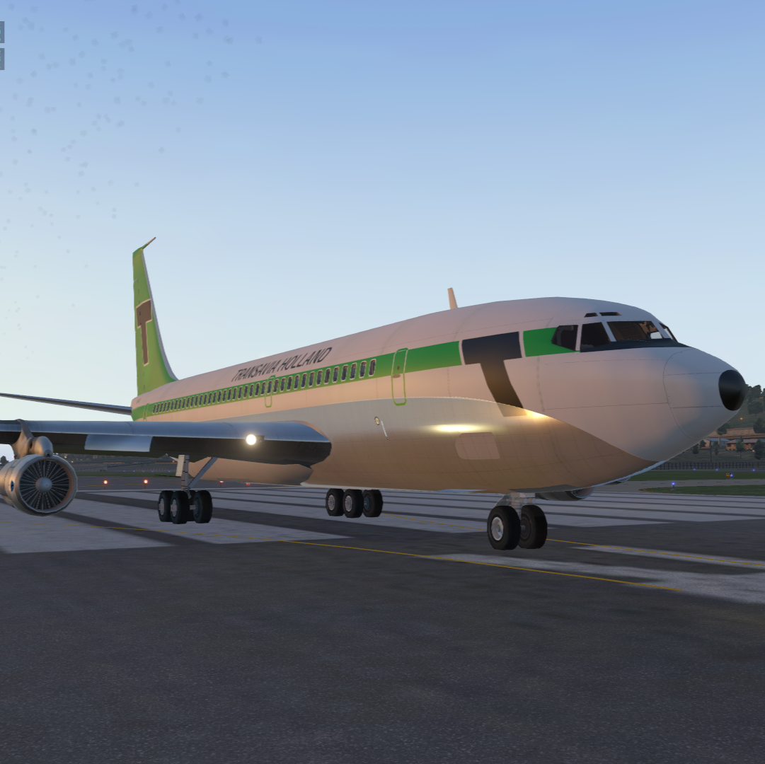 Shenshee Boeing 720B Transavia Holland. - Aircraft Skins - Liveries - X ...