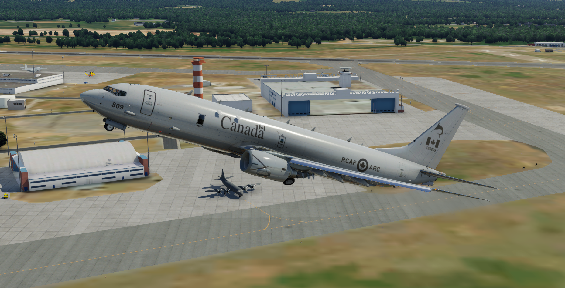RCAF 415 Squadron Livery for the Zibo 738 With Jaydor's Poseidon Mod ...