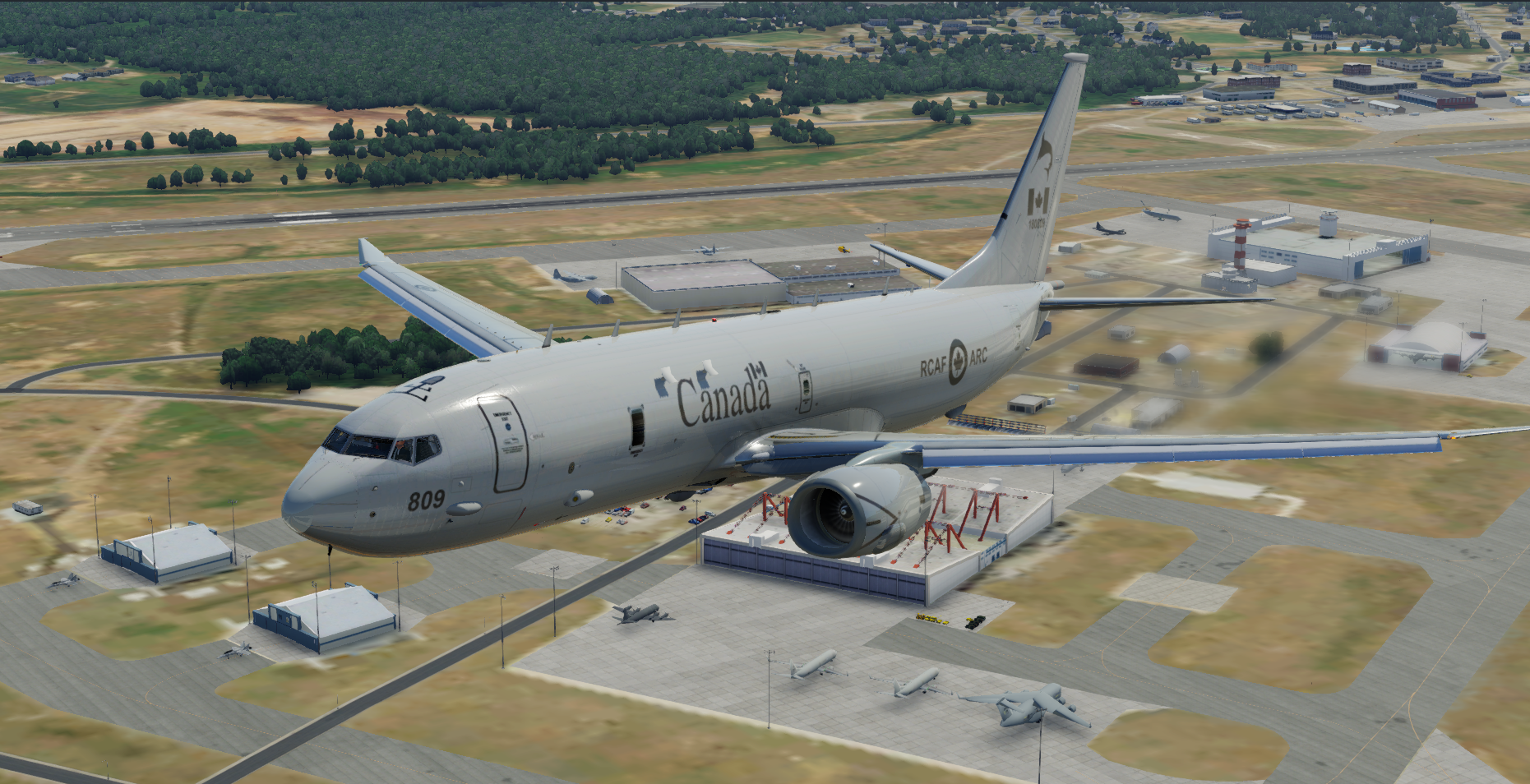 RCAF 415 Squadron Livery for the Zibo 738 With Jaydor's Poseidon Mod ...