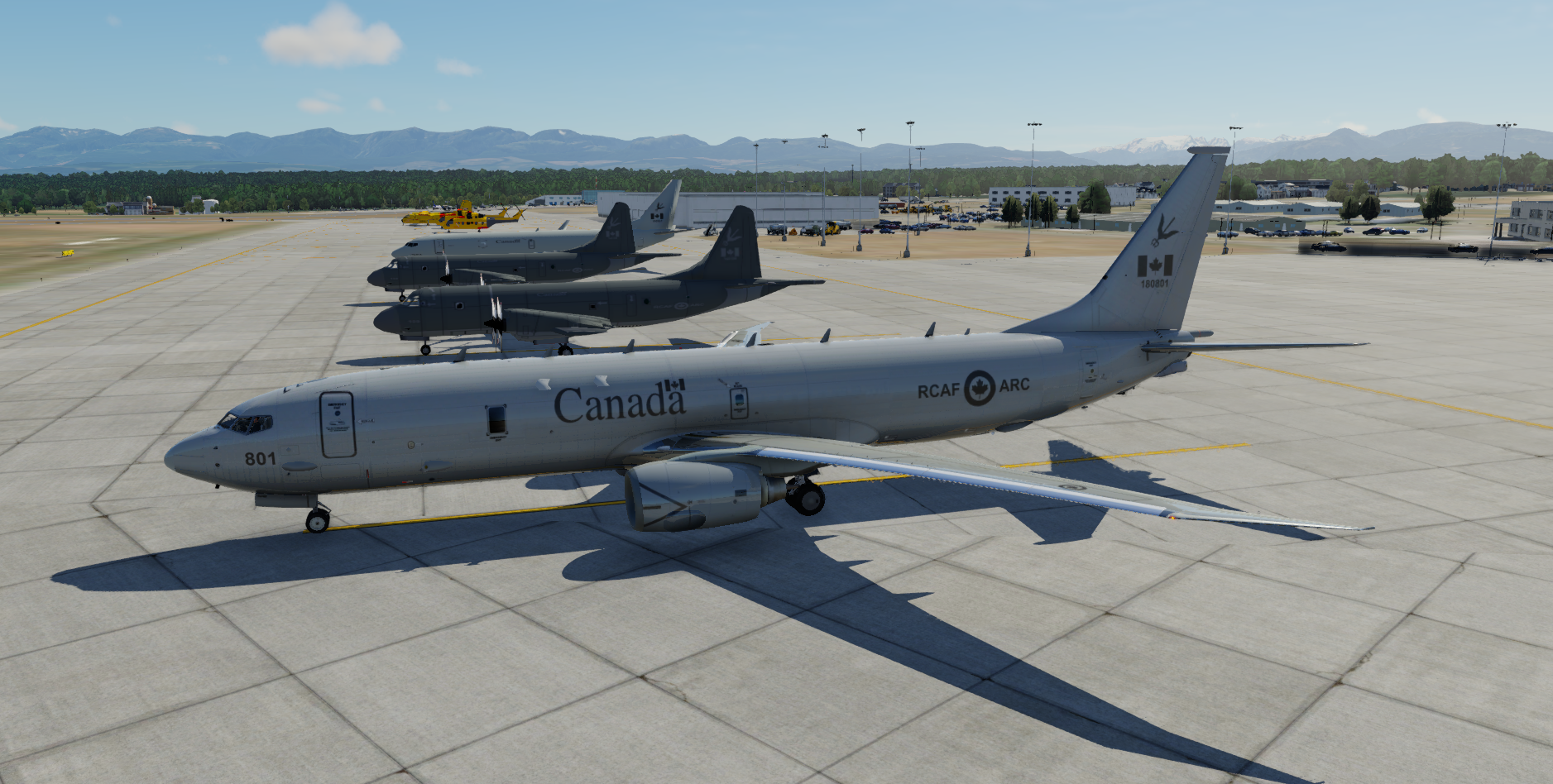 RCAF 407 Squadron Livery for the Zibo 738 With Jaydor's Poseidon Mod ...