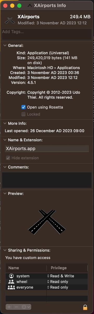 XAirports: Airport Database and moving Map utility for macOS (all in ...