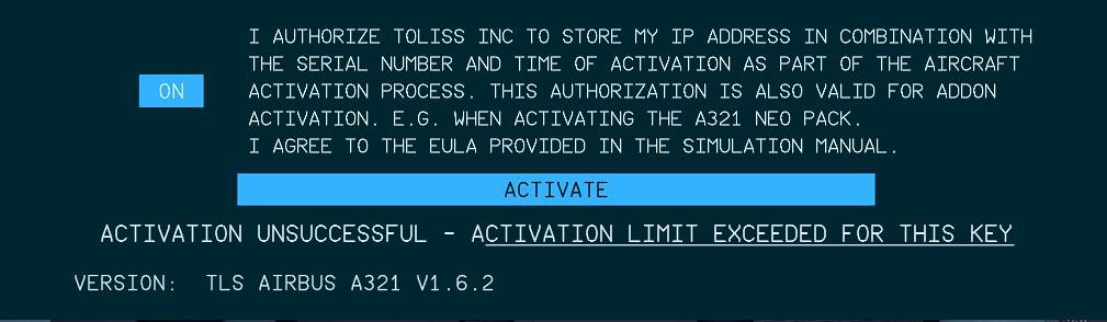 Toliss a321 and a319 activation problem - Airbus A321 - X-Plane.Org Forum